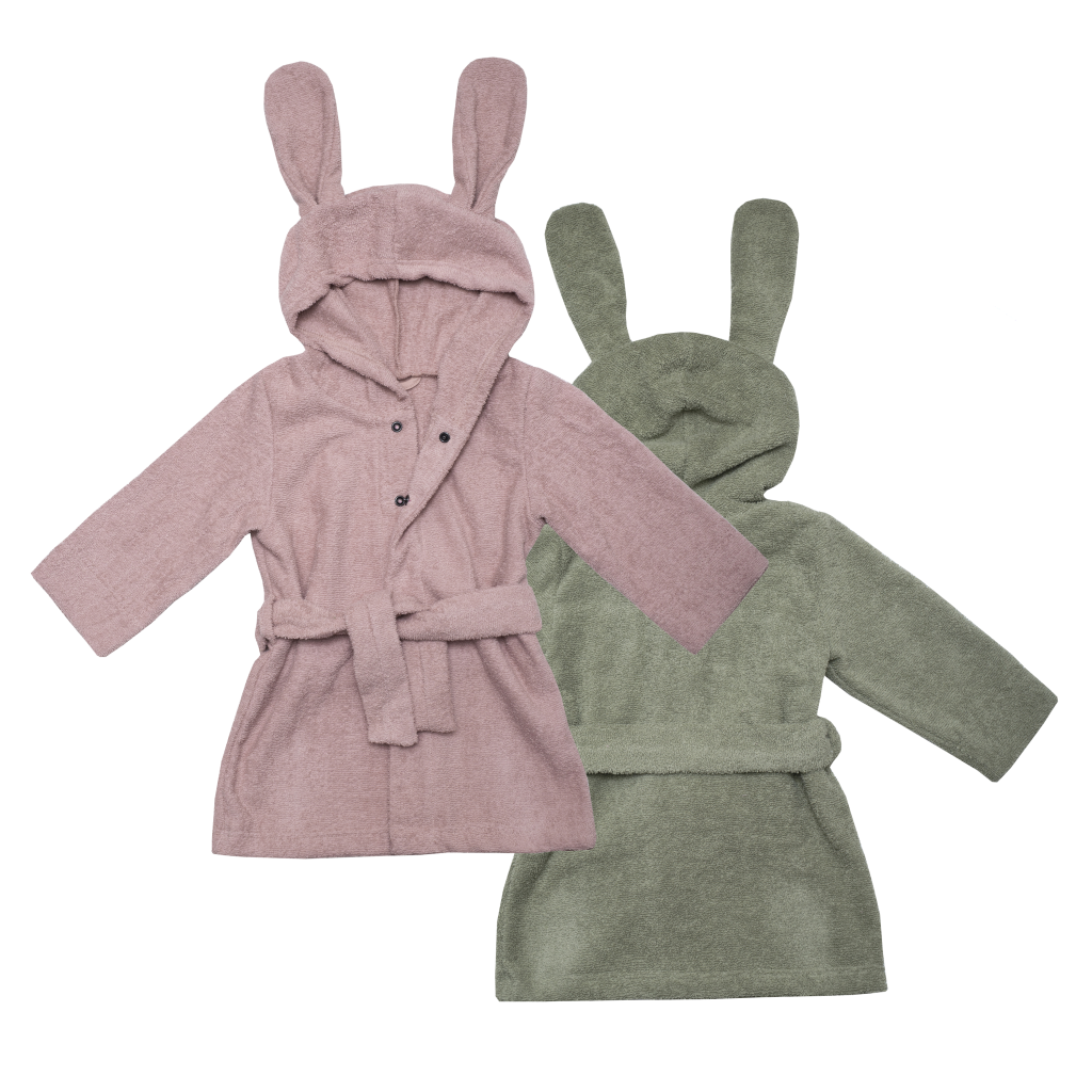 Organic Bunny Hooded Bathrobe